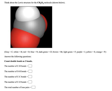 Solved Think About The Lewis Structure For The Ch2o2