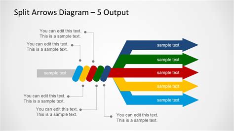 Split Arrow Diagram SlideModel