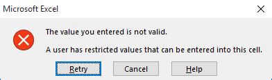 9 Fixes Excel This Value Doesnt Match The Data Validation Error