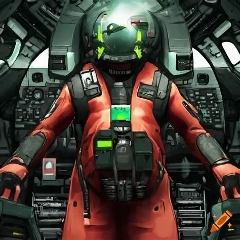 Art Of A Futuristic Cockpit With A Human Pilot On Craiyon