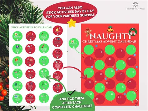 Naughty Advent Calendar For Christmas Printable Sexy Christmas T With Sex Positions And