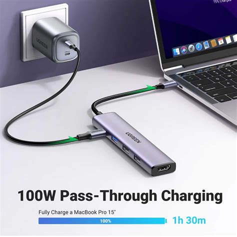 Ugreen Cm Usb C Multifunction Adapter In X Hdmi K Hz X Usb C Pd X