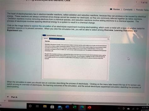 Solved Part A In The Simulation Provided Click On The