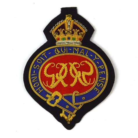 Grenadier Guards Embroidered Blazer Badge Grvi Jeremy Tenniswood Militaria