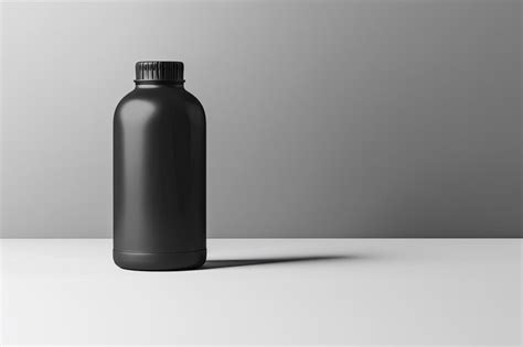 Template Minimal Bottle Vacuum Flask Mockup Premium Ai Generated Image