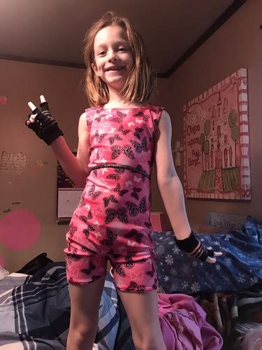 Pink Shimmer Black Butterflies Moret Biketard Leotard Nylon Girls S Or