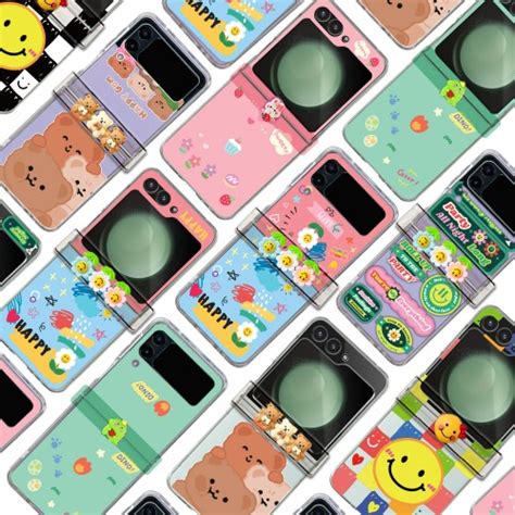 뿌잉몰 갤럭시z플립 힌지보호 컬러 케이스