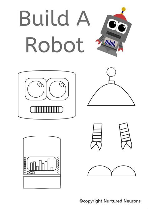 Build A Robot Craft Awesome Printable Nurtured Neurons Robot