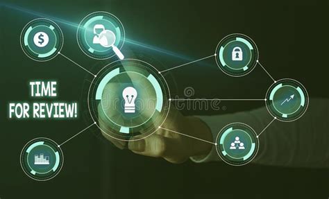 Handwriting Text Time For Review Concept Meaning Formal Assessment Of Something With Intention