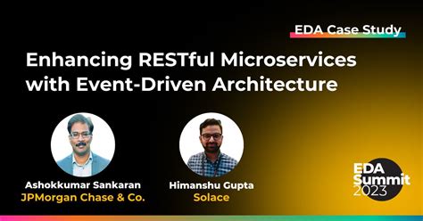 Eda Summit On Linkedin Edasummit Microservices Rest