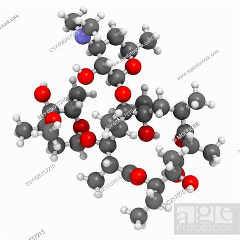 Erythromycin Antibiotic Drug Macrolide Class Chemical Structure