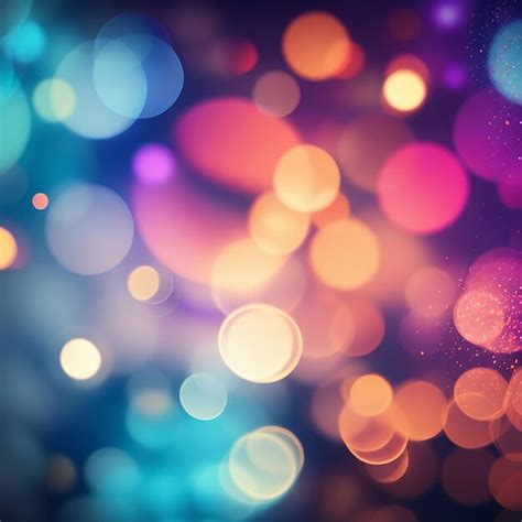 Premium Ai Image A Vibrant Abstract Landscape Of Blue And White Bokeh