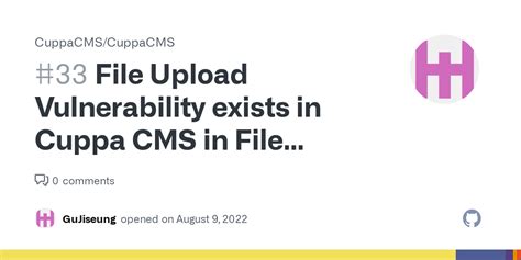 File Upload Vulnerability Exists In Cuppa Cms In File Manager · Issue 33 · Cuppacmscuppacms