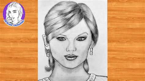 How To Draw Taylor Swift Step By Step I Tried Drawing Taylor Swift In 8 Min Youtube