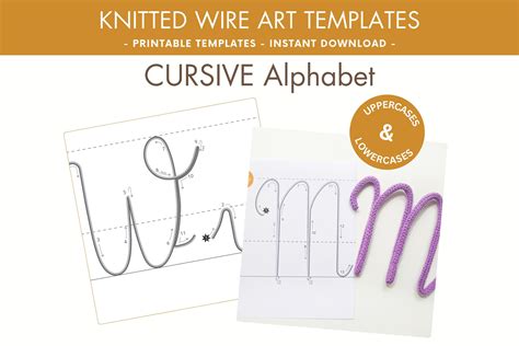 Cursive Alphabet Template