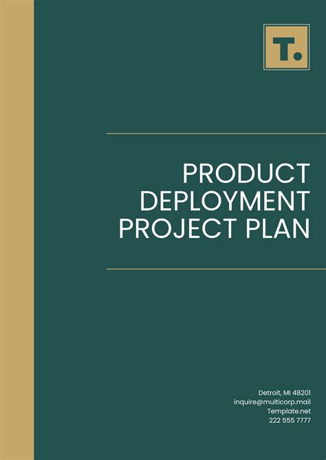 free deployment project plan template to edit online