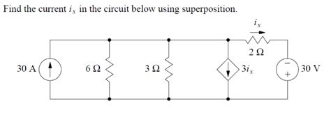 Solved Find The Current Ix In The Circuit Below Using Chegg