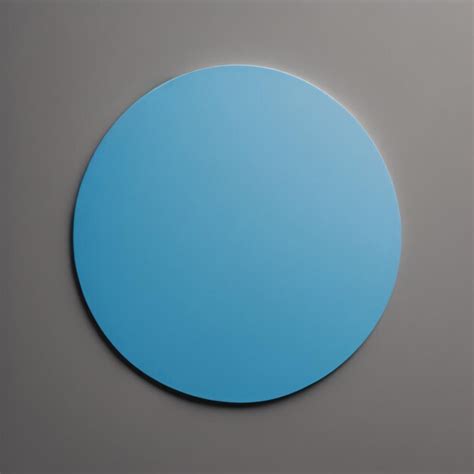 Un Círculo Azul Con Un Círculo Azul En él Foto Premium