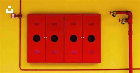 빨간 사물함 4개 사진 Unsplash의 무료 빨강 이미지