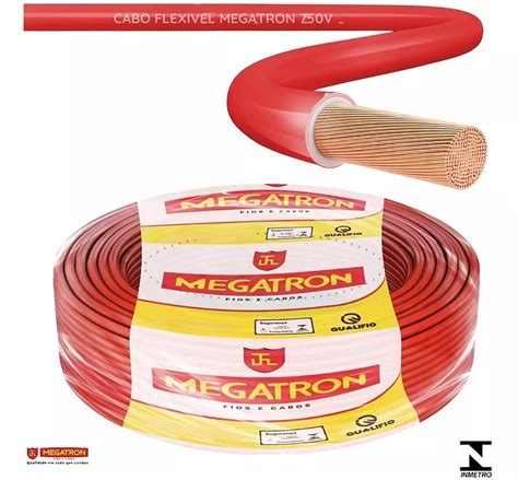 Cabo De Cobre Flex Vel V Mm Vermelho Metros Megatron Evoluir El Trica