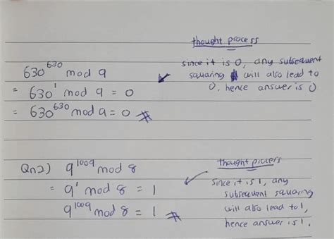 Modular Exponent Question R Askmath