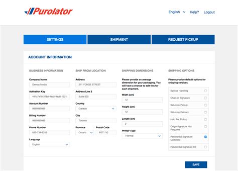 Purolator Shipping Dashboard Ecommerce Plugins For Online Stores