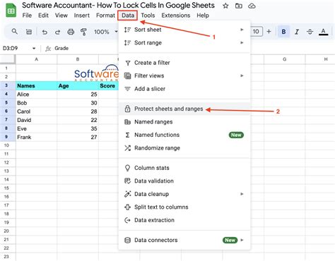 How To Lock Cells In Google Sheets