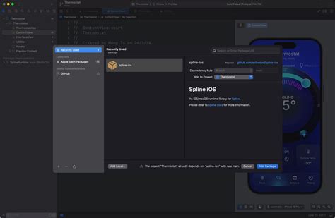 Export To Swiftui Project Create 3d Ui For Ios And Visionos In Spline