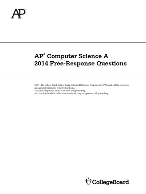 Practice Test Computer Science A Pdf String Computer Science