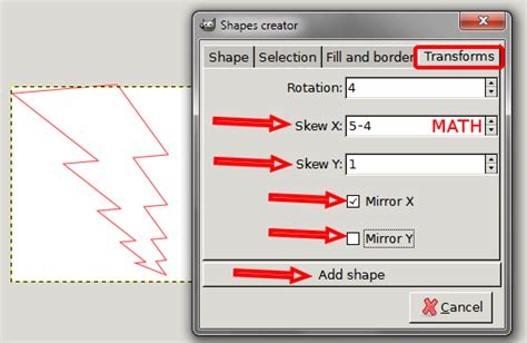 Gimp Shape Creator 6d Arakne