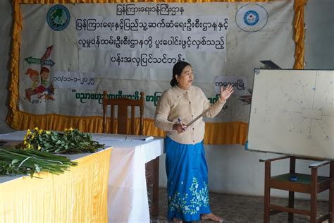 ကလေးခရိုင် လူထုအခြေပြုဗဟိုဌာနတွင် ပန်းအလှပြင်သင်တန်းဖွင့်လှစ