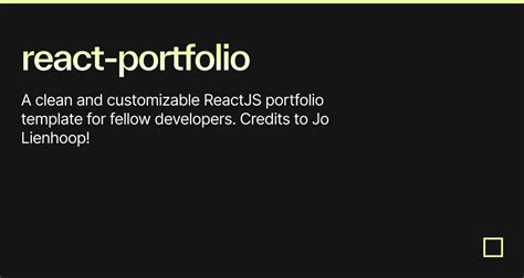 React Portfolio Codesandbox