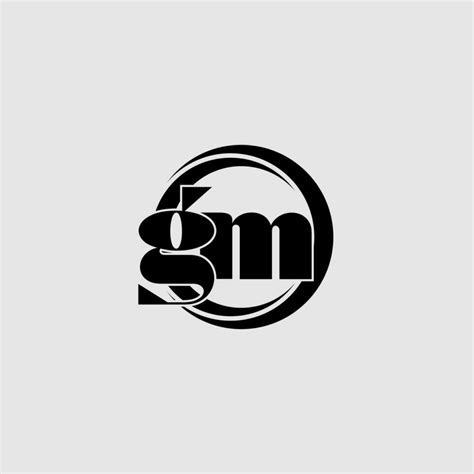 Letters Gm Simple Circle Linked Line Logo 28268086 Vector Art At Vecteezy
