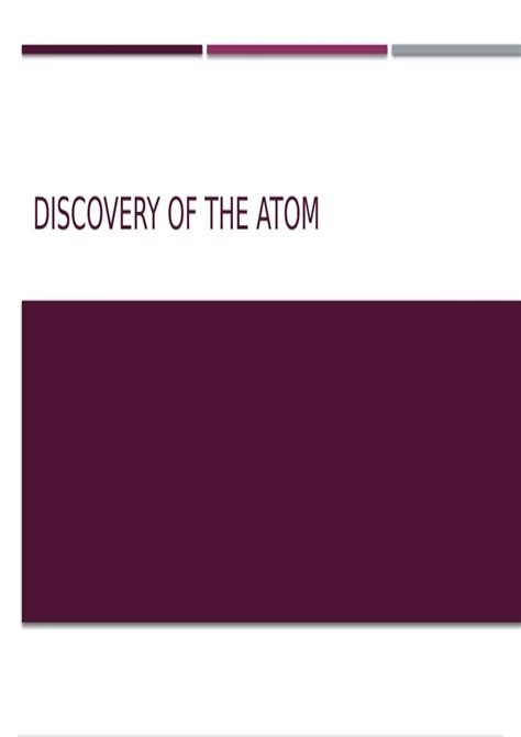 Aqa Gcse Chemistry Discovery Of The Atom Powerpoint Science Stuvia Uk