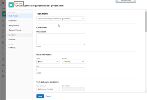 Customize The Details View Using A Layout Template Adobe Workfront