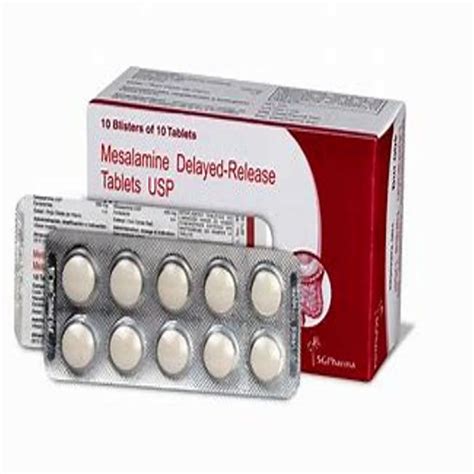 400mg Mesalamine Tablets At Rs 2200stripe Mesalamine Tablets In Mumbai Id 2854234920312