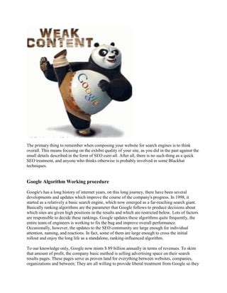 Panda And Penguin Google Search Algorithm PDF Search Internet
