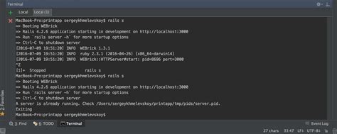 Webrick Cant Restart Rails Server Only Hard Reset Helps Stack