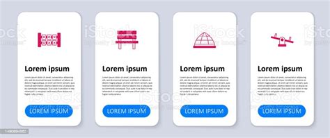 시소 놀이터 등반 장비 벤치 및 교육 논리 게임을 설정하십시오 비즈니스 인포그래픽 템플릿입니다 벡터 거리에 대한 스톡 벡터 아트 및 기타 이미지 Istock