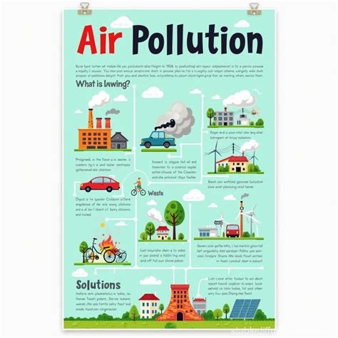 Educational Air Pollution Poster Illustrations Stable Diffusion Online