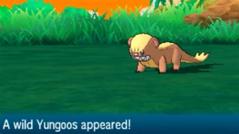 Pokemon Sun And Moon How To Catch Yungoos Route 1 Youtube