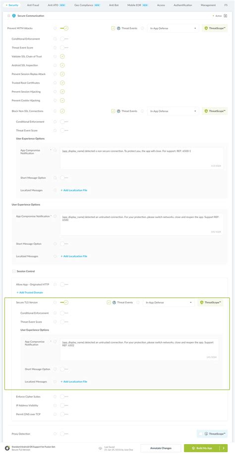 Appdome How To Secure Mobile Apps By Enforcing Tls Version Using Ai