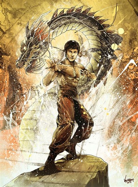 Yellowmenace Art Bruce Lee The Dragon Immortalized