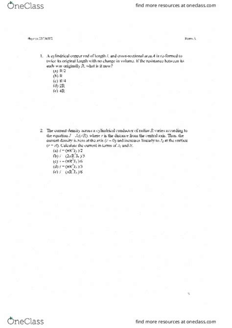 PHYS Midterm PHYS Midterm OneClass