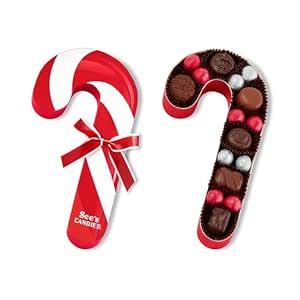 Sees Candies Christmas Candy Cane Chocolate T Box