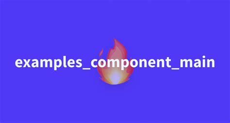 gradio examples component main at main
