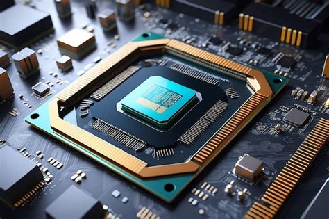 Premium Ai Image Central Computer Processors Cpu Concept Motherboard Digital Chip Tech Science