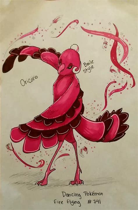 Oricorio Baile Style Red By Lirathetreeco On Deviantart
