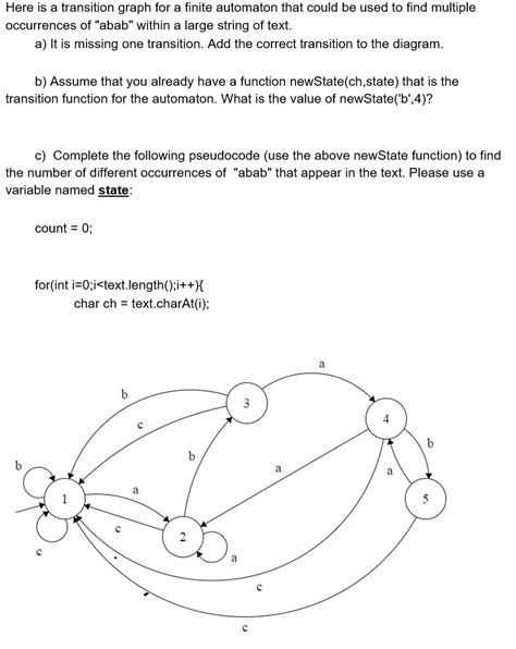 Here Is A Transition Graph For A Finite Automaton
