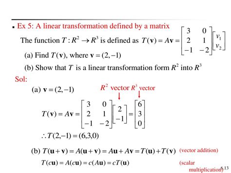 ppt chapter 6 linear transformations powerpoint presentation free